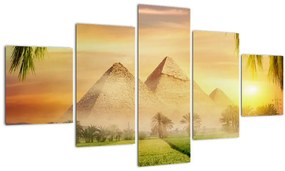Obraz - Pyramidy (125x70 cm)