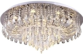 Toolight - Křišťálová stropní svítilna 9xG9 25W APP781-9C, chromová, OSW-05099