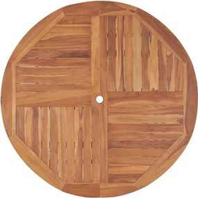 Zahradní jídelní stůl Ø 110 x 75 cm masivní teak 318476