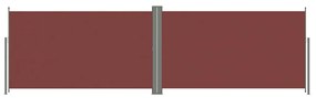 Zatahovací boční markýza hnědá 160 x 600 cm,  317997
