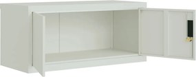 Kartotéka světle šedá 90 x 40 x 220 cm ocel 3188320