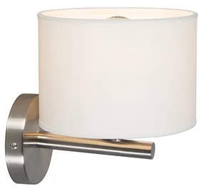 Moderní nástěnné svítidlo bílé kulaté - VT 1