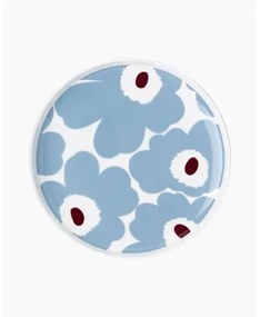 Servírovací talíř Oiva Unikko Wine Red 20 cm Marimekko