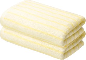 Livarno® Froté ručník, 2 kusy, 50 x 100 cm (žlutá)