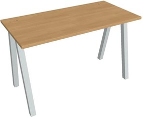 Kancelářský pracovní stůl Hobis UEA 1200, bílá RAL 9016, deskaakát