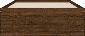Rám postele se zásuvkami hnědý dub 75 x 190 cm kompozitní dřevo 3207335