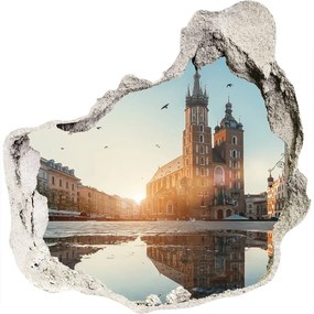 Wallmuralia Fototapeta díra na zeď 3D Krakov Polsko 75x75 cm