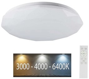 LED Stmívatelné stropní svítidlo LED/40W/230V 3000K/4000K/6500K + DO