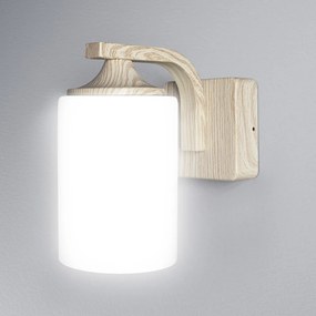 Designové nástěnné svítidlo CYLINDER E27, matné, dekor dřevo