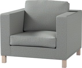 Potah na křesko IKEA Karlanda, krátký barva modrá látka pletený vzor