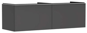 Hansgrohe Xelu Q - Umyvadlová skříňka, 50x156x55 cm, 2 zásuvky, matná šedá/matná bílá 54071700