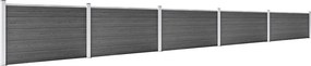 Set plotového dílce WPC 872 x 105 cm černý 3070450