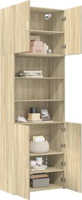 Skříň highboard dub sonoma 80 x 42,5 x 249 cm kompozitní dřevo 3281359