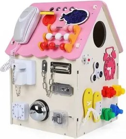 2Kids Toys Activity board Domeček růžový / od 3 let