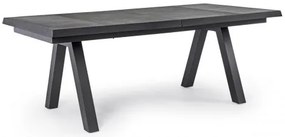 BIZZOTTO Rozkládací zahradní stůl KRION 205-265x103 cm antracit 0663030