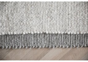 Světle šedý vlněný koberec 290x200 cm Auckland - Rowico