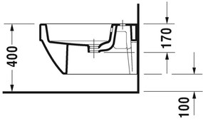 Duravit Vero Air - Závěsný bidet 37x57 cm, bílá, D 2274150000