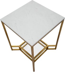 Designový odkládací stolek Tamithy 47 cm zlatý