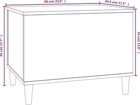 vidaXL Konferenční stolek 60 x 44,5 x 45 cm kompozitní dřevo [819567] Barva: kouřový dub