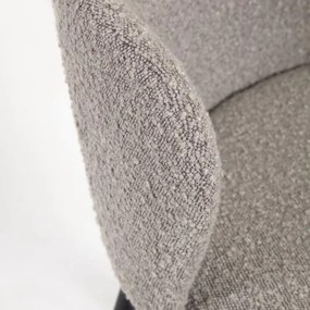 OnaDnes -20% Světle šedá látková barová židle Kave Home Ciselia 65 cm
