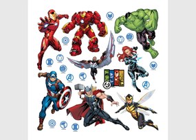 Dětská samolepka na zeď Marvel Avengers Komiksoví Hrdinové, Disney | 30 x 30 cm | DDKS 3817
