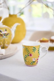 Pip Studio La Majorelle sada 2 hrnků 350ml, žlutá (sada 2 hrnků v dárkové krabičce)