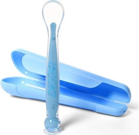 Lžička s přísavkou Baby Ono modrá