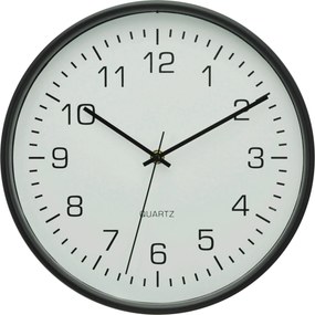 XXXLutz RÁDIEM ŘÍZENÉ HODINY černá, bílá 30 cm Ambia Home - Nástěnné hodiny - 0090070003