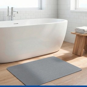 Šedá z křemeliny koupelnová předložka 50x80 cm Simi – Wenko