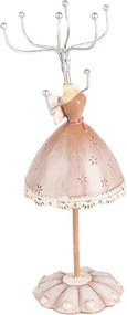 Béžový stojánek na šperky šaty Princess - Ø 7*19 cm