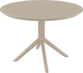 Stůl Sky kulatý 105 cm – taupe