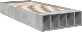 Rám postele betonově šedý 90 x 190 cm kompozitní dřevo 3280618