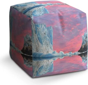 Sablio Taburet Cube Ledovec - 60x60x60 cm