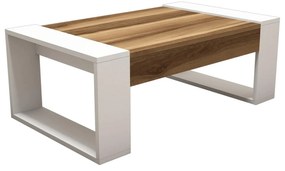 Konferenční stolek Verba (ořech + bílá). 1088828