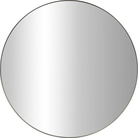 Kulaté zrcadlo NOOR, kovový rám, černá barva, Ø 80 cm