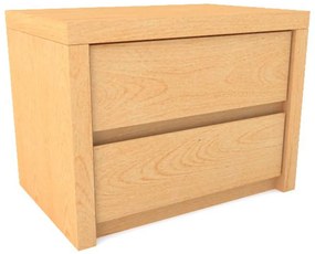 dřevěný noční stolek z masivu MILANO - Provedení masiv Smrk nebo za příplatek, Buk, Bříza, Dub, Javor, Jasan