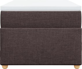 Box spring postel s matrací tmavě hnědá 90x200 cm textil 3285348