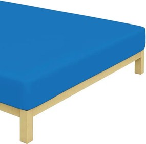Královsky modré napínací jersey prostěradlo 90 × 200 cm | 100% bavlna