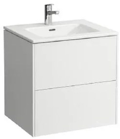 Laufen Pro S - Skříňka s umyvadlem, 600x610x500 mm, 2 zásuvky, lesklá bílá H8649602611041