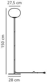 Nordlux - Stojací lampa ALTON 1xE27/25W/230V zlatá