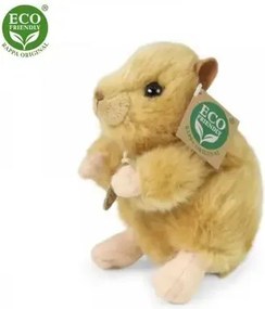RAPPA Plyšový křeček zlatý 16 cm / ECO-FRIENDLY / od 0 měsíců