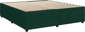 Box spring postel s matrací tmavě zelená 180x200 cm samet 3287815