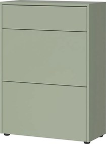 Šedozelená matná skříňka 70x99x34 cm Binetto – Germania