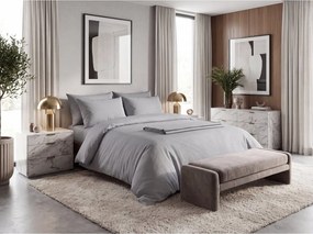 Krepové povlečení DENYX BLEND šedé, hotelová kapsa Rozměr povlečení: 70 x 90 cm | 140 x 200 cm