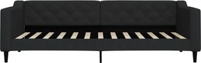 Válenda s matrací černá 90 x 200 cm textil 3197410