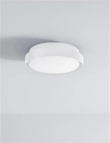NV 9944602 Venkovní stropní svítidlo OLIVER bílý hliník akrylový difuzor LED 20W 3000K 100-240V 92st. IP65 - NOVA LUCE
