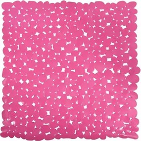 MSV GALETS protiskluzová podložka do sprchy růžová / PVC / 53 x 53 cm