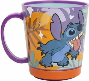 STOR Hrneček s protiskluzovým dnem 410 ml Stitch