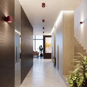 Sollux Lighting Stropní svítidlo ORBIS 1 bordó