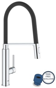 Grohe Feel - Dřezová baterie s flexibilním ramenem, chrom 31489000